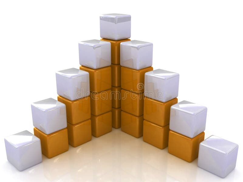 Structure Cubique De Tableau Illustration Stock - Illustration du jouet ...