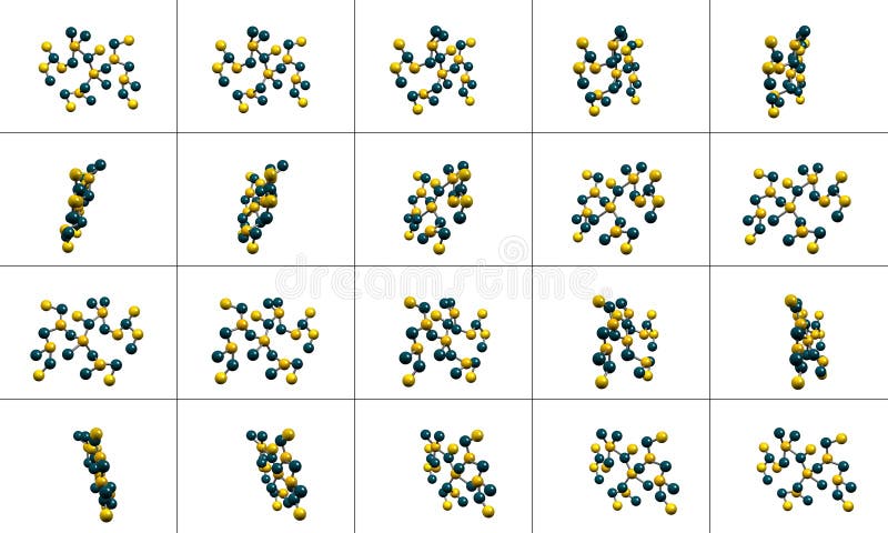 Structure De Composé Chimique Des Molécules Illustration Stock ...