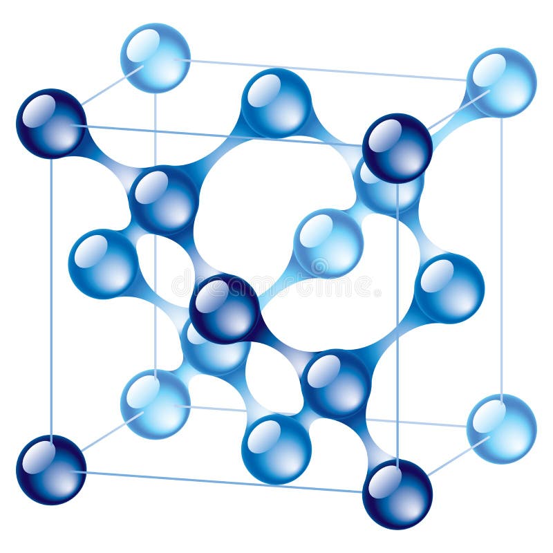 Structure de diamant illustration de vecteur. Illustration du chimie ...