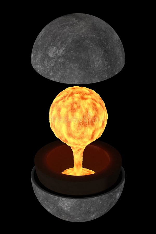 Structure de Mercury illustration stock. Illustration du croûte - 103116982