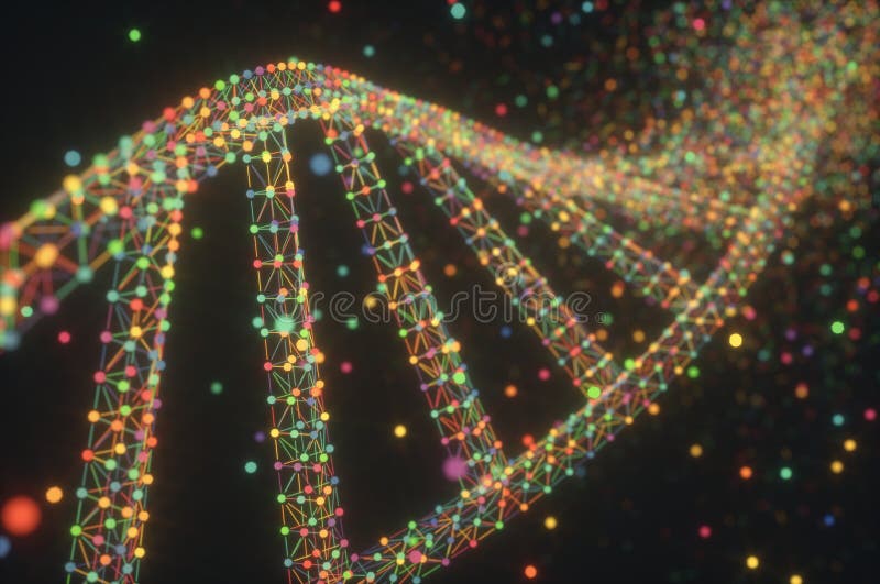 Structure De Molécule D'ADN Illustration Stock - Illustration du ...