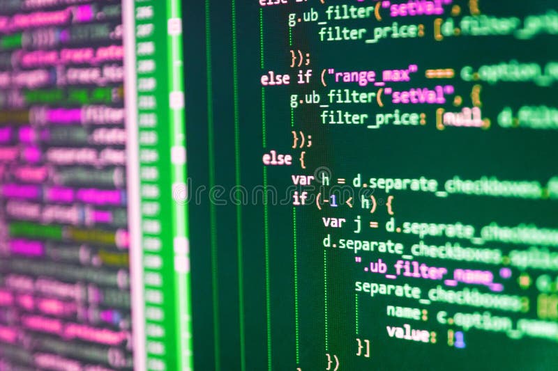 Structure De Site Web De HTML Fond Abstrait De Code Source Code De ...