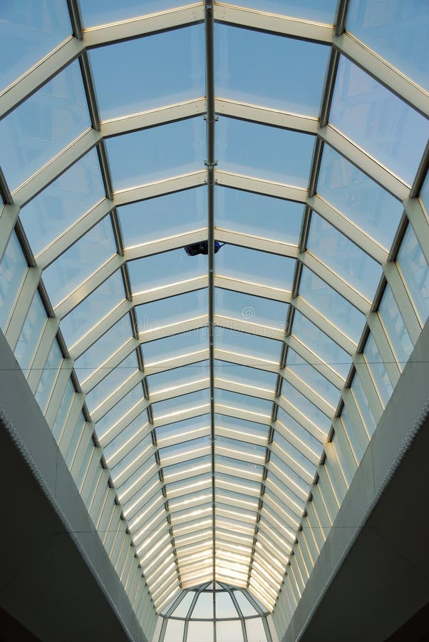 Structure De Toit En Verre Dans Le Mail Occidental D'Edmonton Photo ...