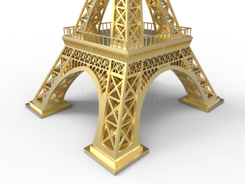 Structure de Tour Eiffel illustration stock. Illustration du rendu ...
