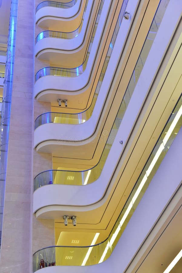 Structure Design of Modern Commercial Building Stock Photo - Image of ...