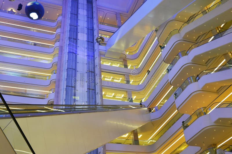 Structure Design of Modern Commercial Building Stock Photo - Image of ...