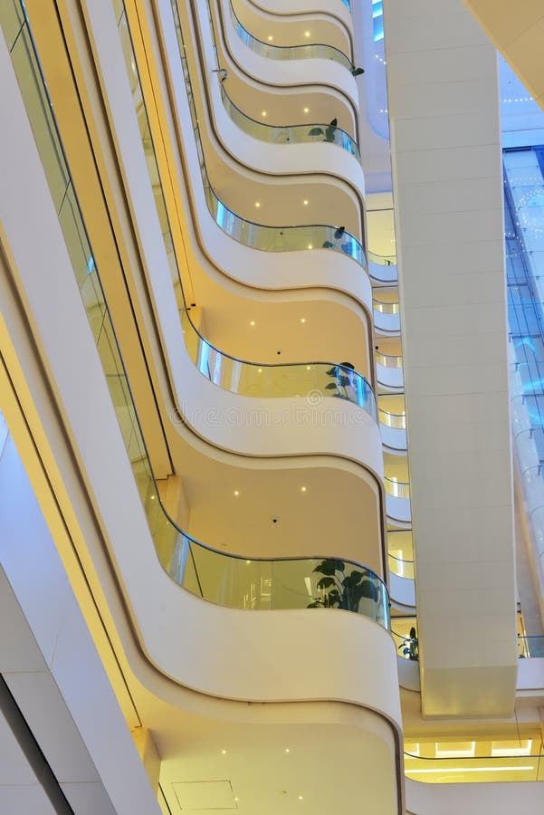 Structure Design of Modern Commercial Building Stock Image - Image of ...