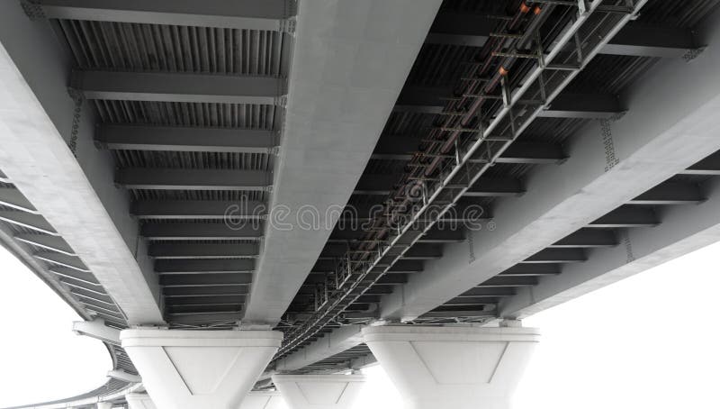 Structure Design Under the Bridge. Perspective Landscape Under Highway ...
