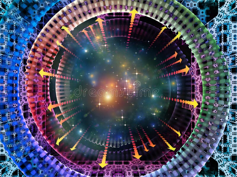 Computing Quantum Space stock illustration. Illustration of design ...