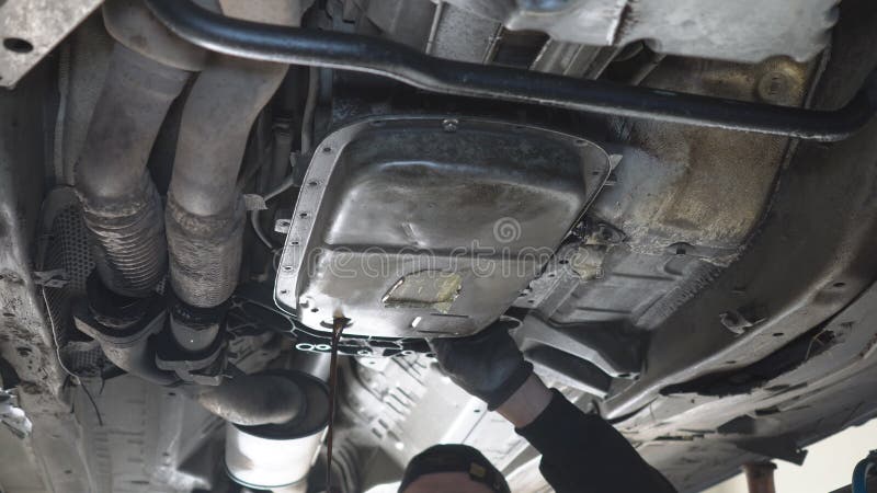 Automatic Transmission Disassembly in a Car Service Center Stock ...