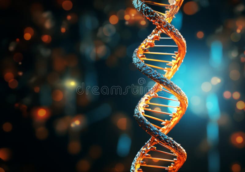 Structure of the DNA Double Helix Animation DNA Molecular. Generative ...