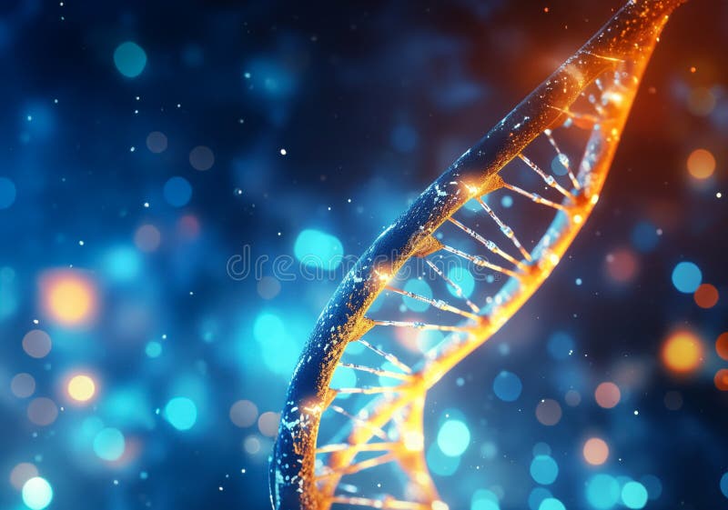 Structure of the DNA Double Helix Animation DNA Molecular. Generative ...