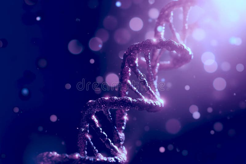 Structure of a Dna Molecule, Concept of Biochemistry Stock Image ...