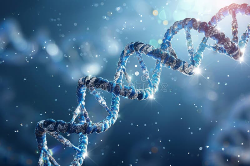 Structure of DNA Molecule stock illustration. Illustration of bases ...