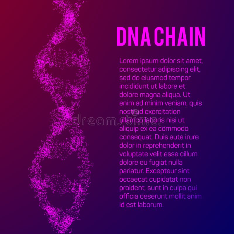Molecule DNA and Neurons Vector. Molecular Structure. Connected Lines ...