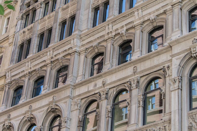 Structure and Elements of Design in Old Montreal Stock Photo - Image of ...