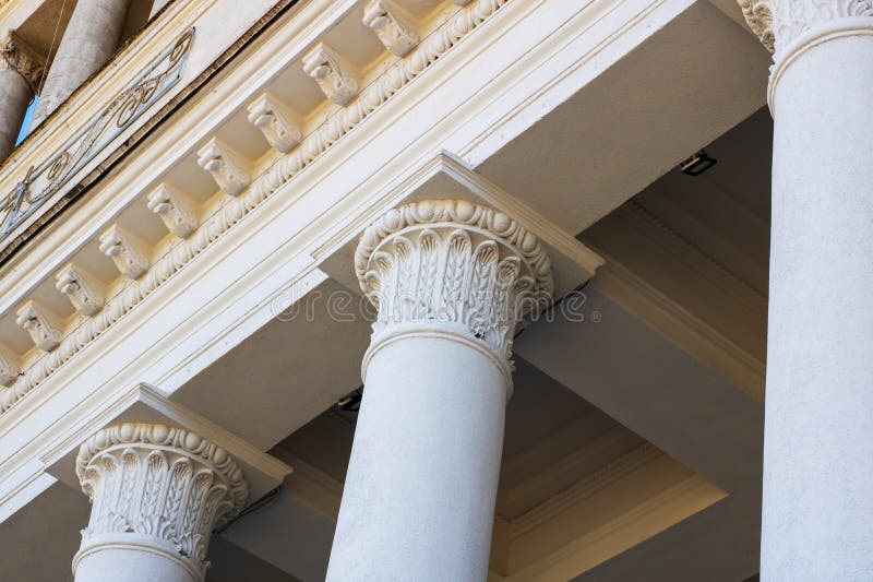 A Structure Featuring Decorative Columns Prominently Located at the ...