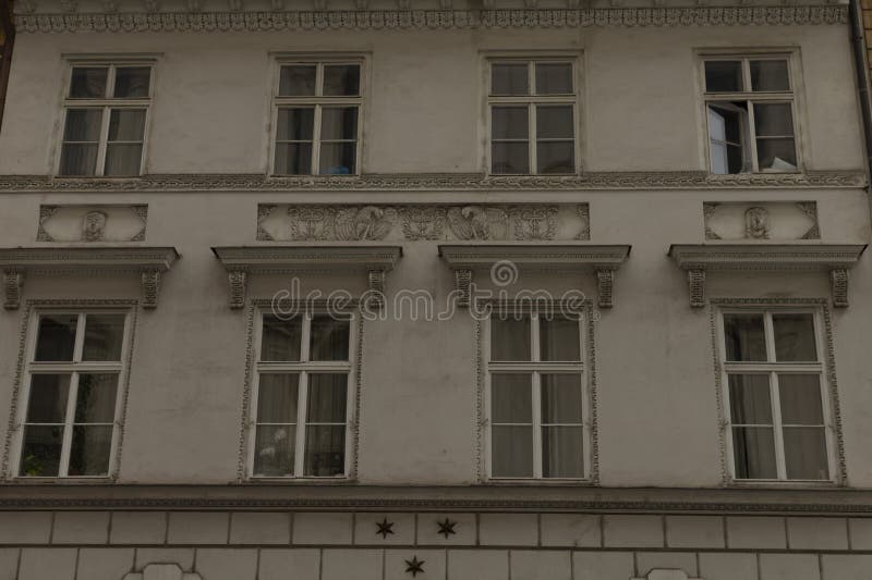 A Structure Featuring Numerous Windows Integrated into Its Design Stock ...