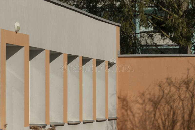 A Structure that Features a Prominent Row of Columns Along Its Side ...