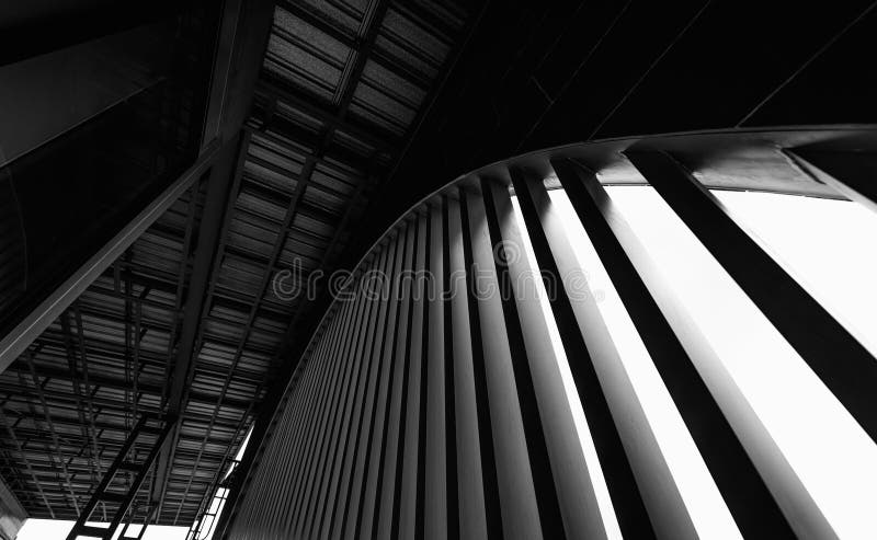 A Structure Featuring Wooden Slats on Construction Site Contributing To ...