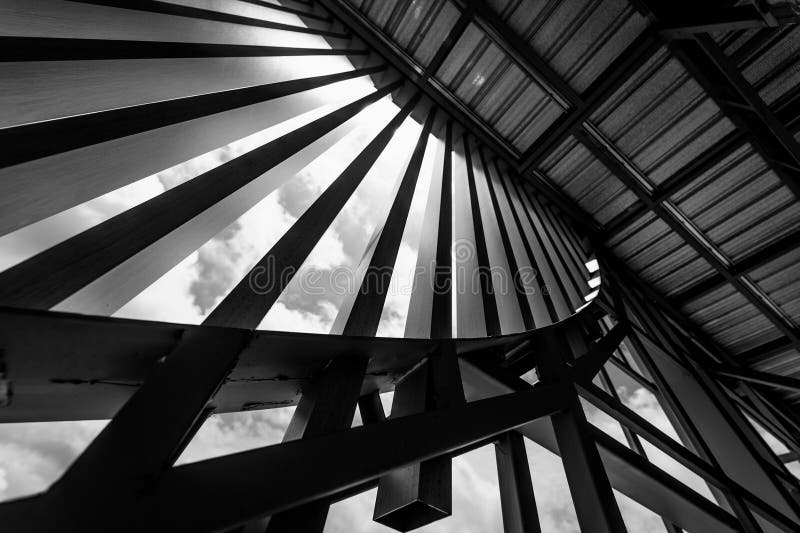 A Structure Featuring Wooden Slats on Construction Site Contributing To ...