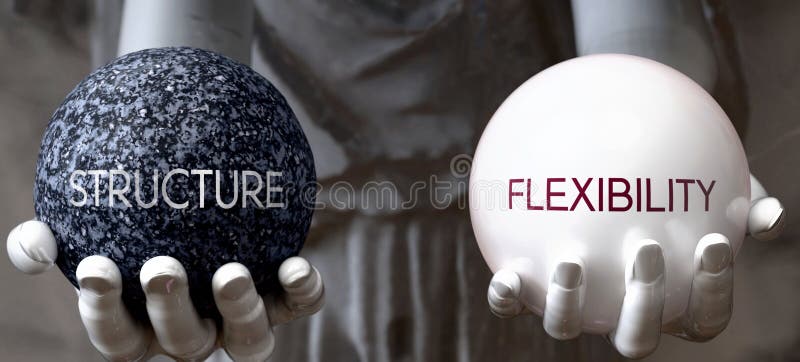 Structure or Flexibility - Decide between Two Options Stock Photo ...