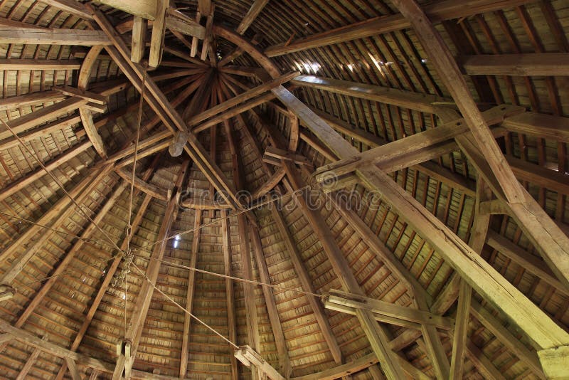 Structure of Fortress roof stock image. Image of european - 20624121