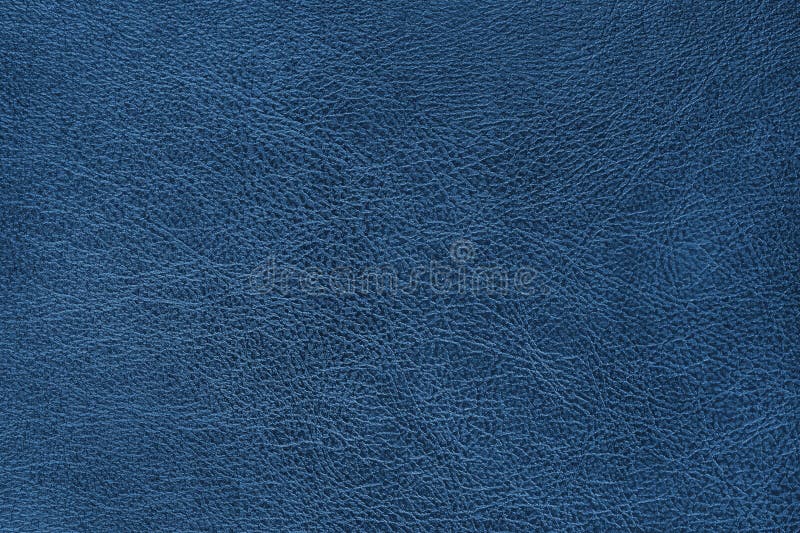 Structure of Genuine Leather, Shiny Blue Leatherette Surface with ...