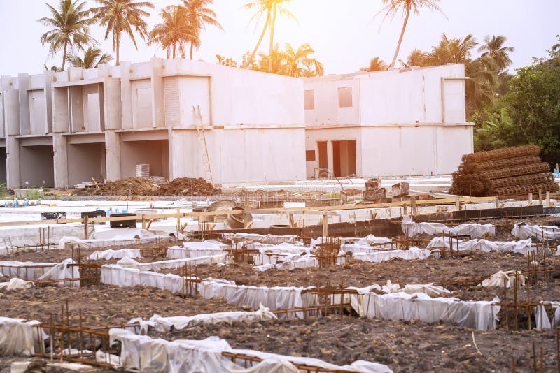 The Structure of the House is Not Finished yet. Residential Condominium ...