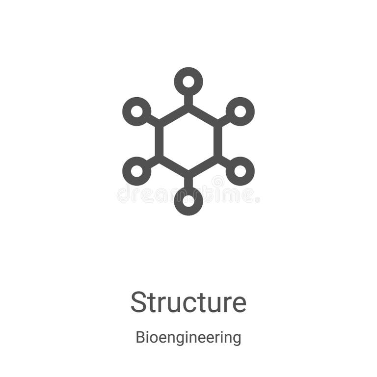 Structure Icon Vector from Bioengineering Collection. Thin Line ...