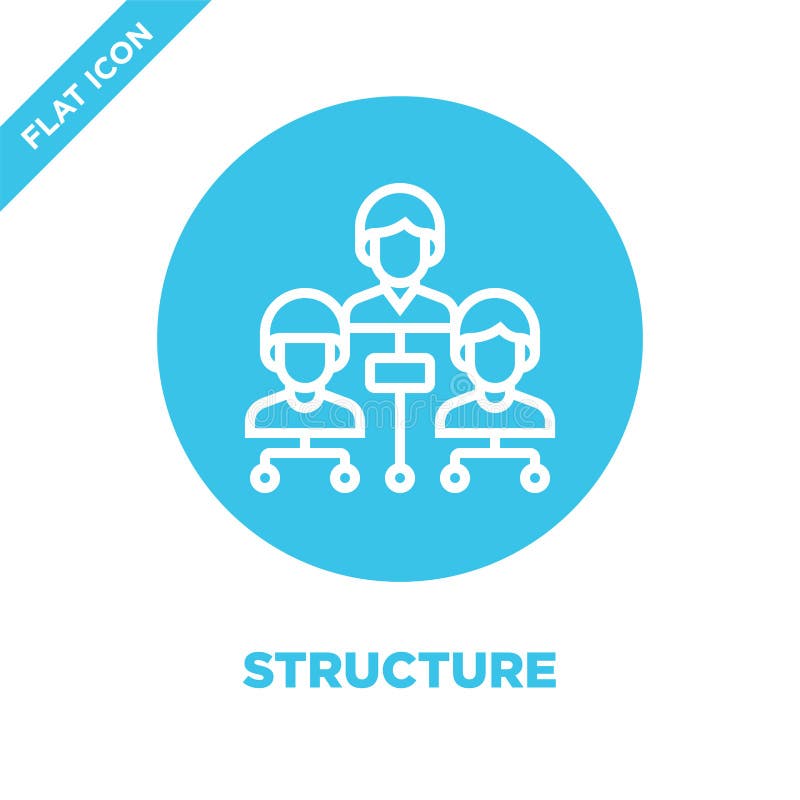 Structure Icon Vector. Thin Line Structure Outline Icon Vector ...