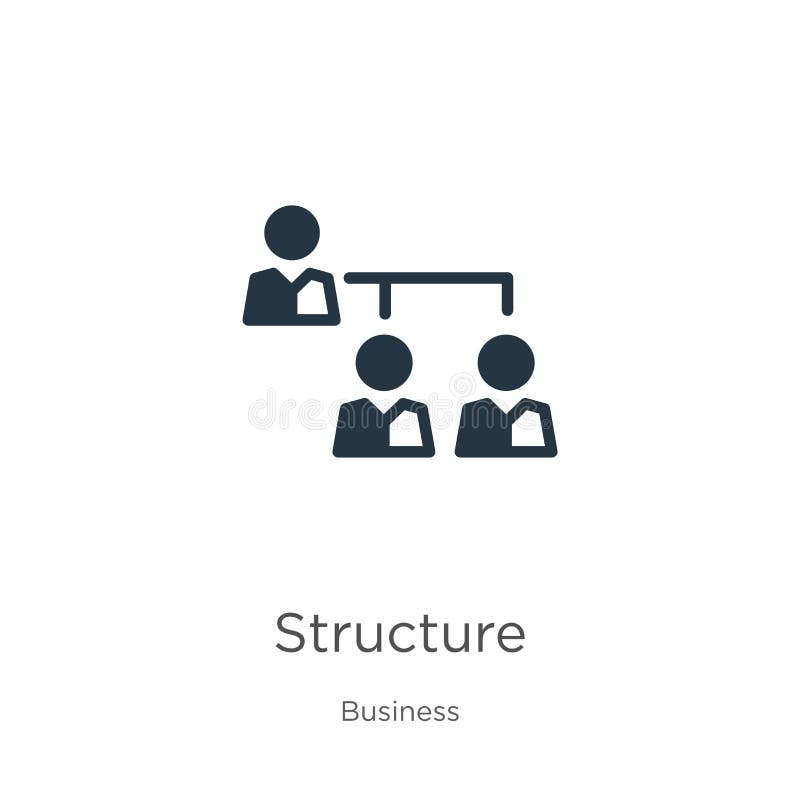 Structure Icon Vector. Trendy Flat Structure Icon from Business ...