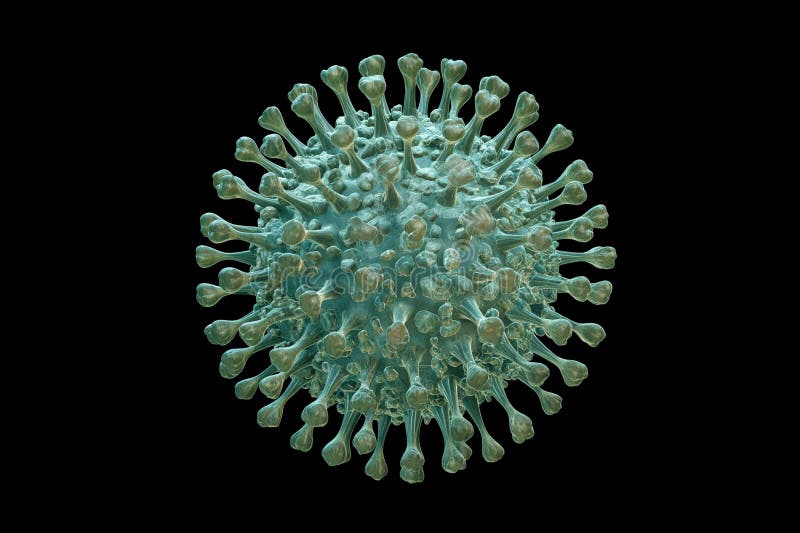 Structure of the Influenza Virus. Microscope Virus Stock Image - Image ...