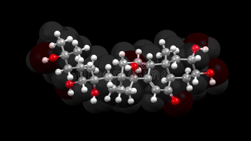 Structure of Insect Steroid Hormone 20-hydroxyecdysone Stock Video ...