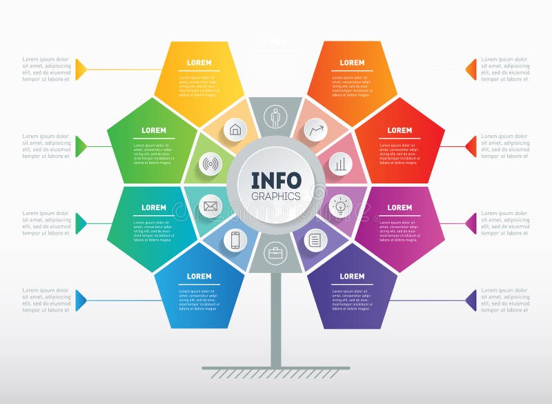 Structure of Interaction. Business Presentation or Infographics Stock ...