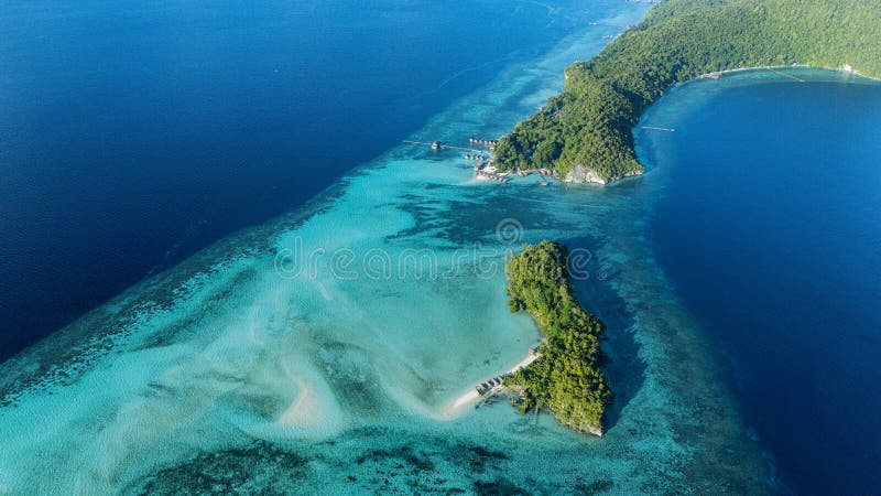 The Structure of Kri Island in Raja Ampat Stock Image - Image of ocean ...