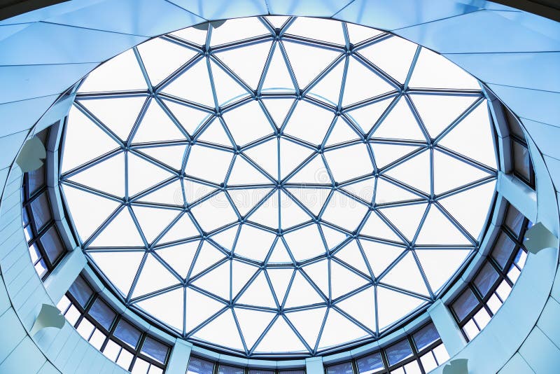 Structure Of Lattice Of A Dome Stock Image - Image of blue, osaka: 52874829