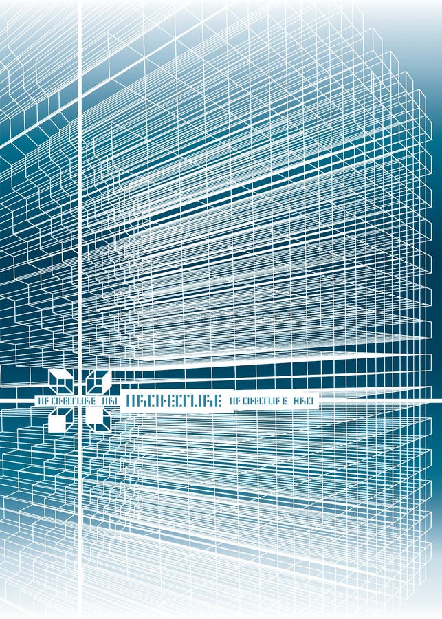 Structure lines background stock vector. Illustration of futuristic ...
