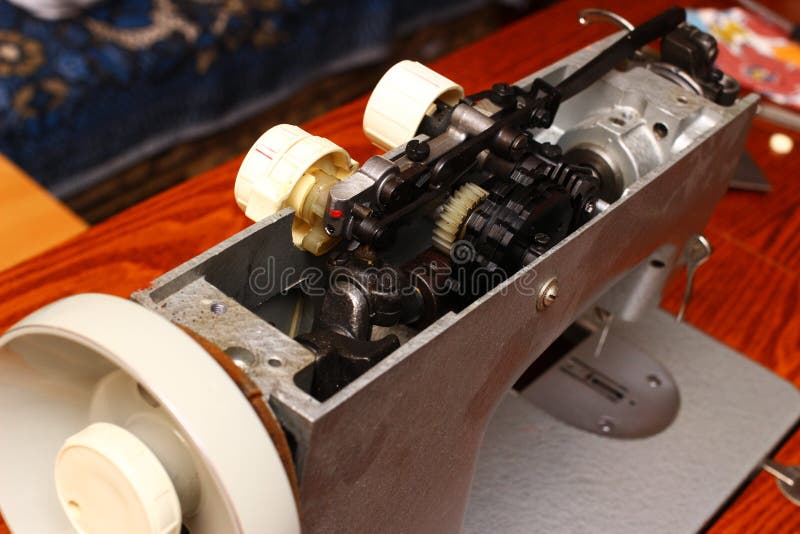 Structure and Mechanism of the Sewing Machine Stock Photo - Image of ...