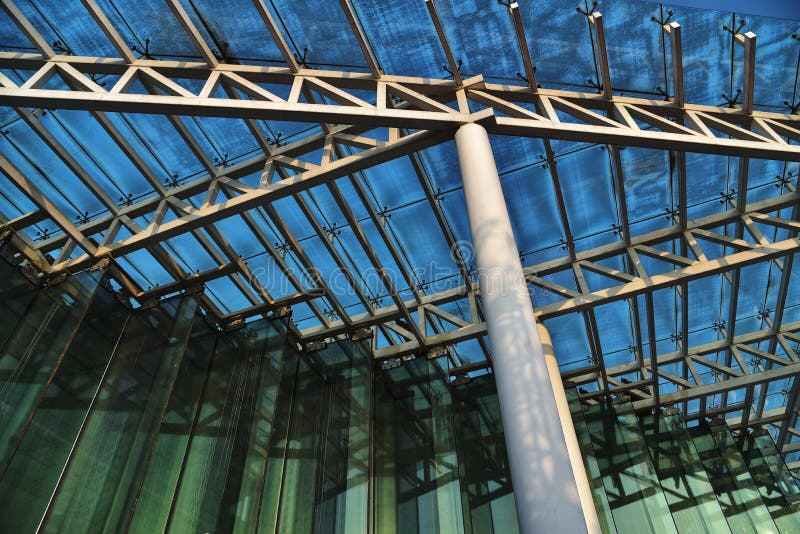 Structure of Modern Buildings Stock Image - Image of blue, modern ...