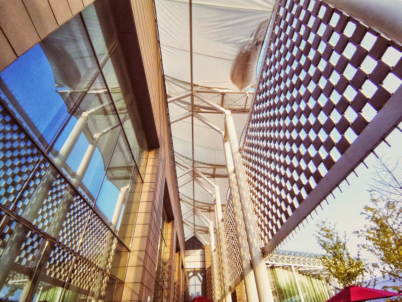 Structure of Modern Buildings Stock Photo - Image of modern, wall ...