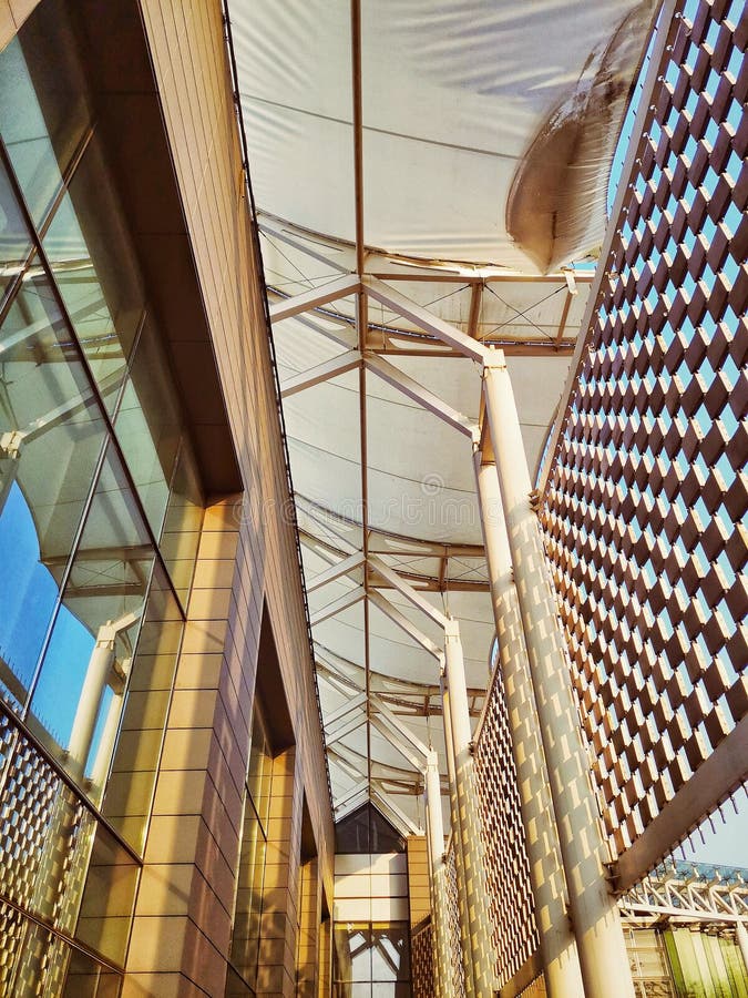 Structure of Modern Buildings Stock Image - Image of glass, buildings ...