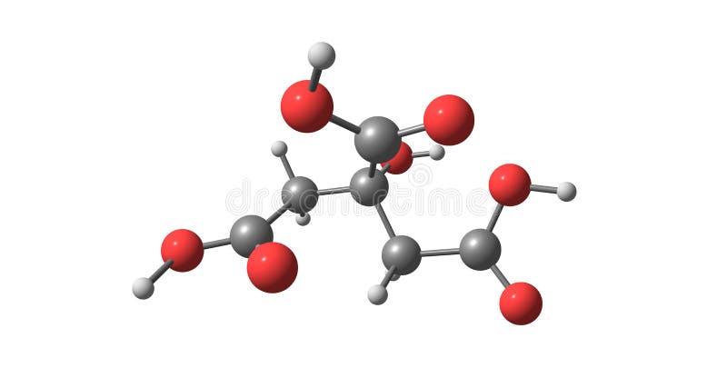 Structure d'acide citrique illustration de vecteur. Illustration du ...
