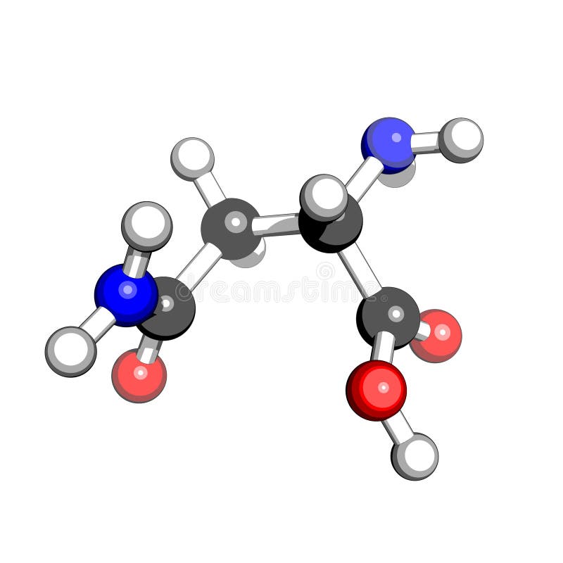 Molécule D'acide Stéarique D'acide Gras Saturé Octadécanoïque. Modèle ...