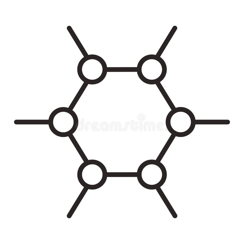 Structure Molecular Science Icon Stock Vector - Illustration of atom ...