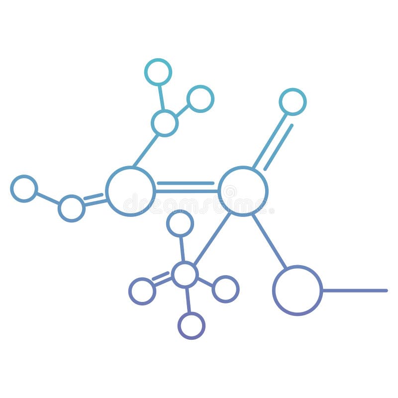 Structure Molecular Science Icon Stock Vector - Illustration of ...