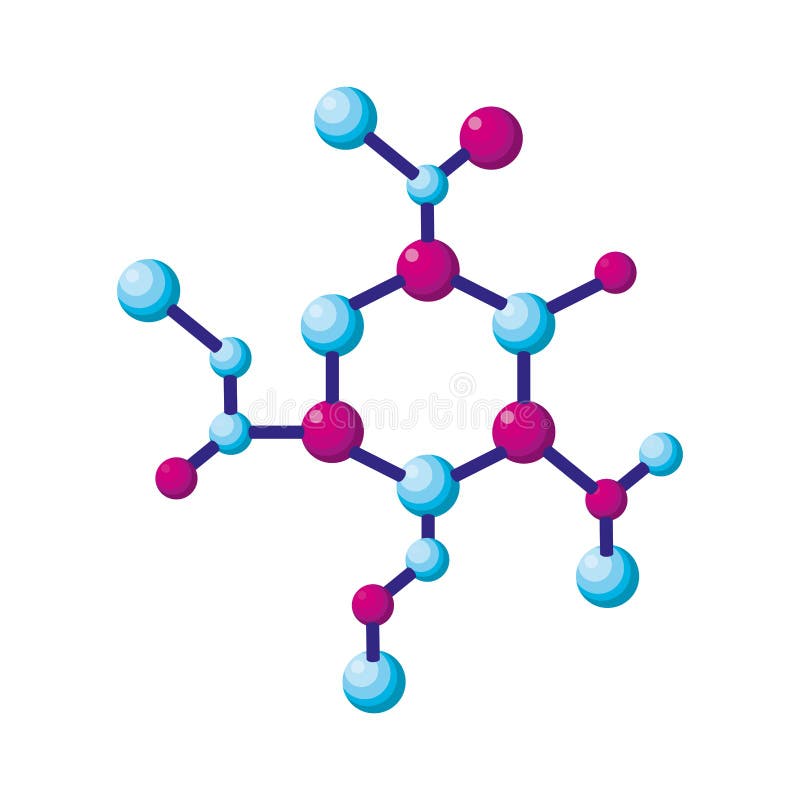 Structure Molecular Science Icon Stock Vector - Illustration of ...