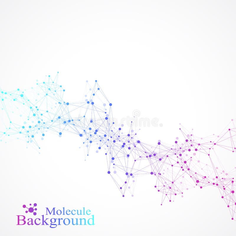 Structure Molecule and Communication. Dna, Atom, Neurons Stock Vector ...