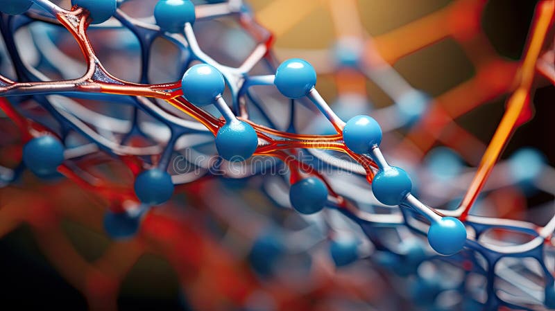 Structure molecule protein stock illustration. Illustration of active ...