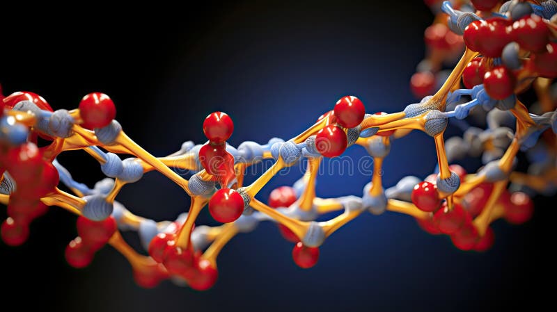 Structure molecule protein stock illustration. Illustration of ...
